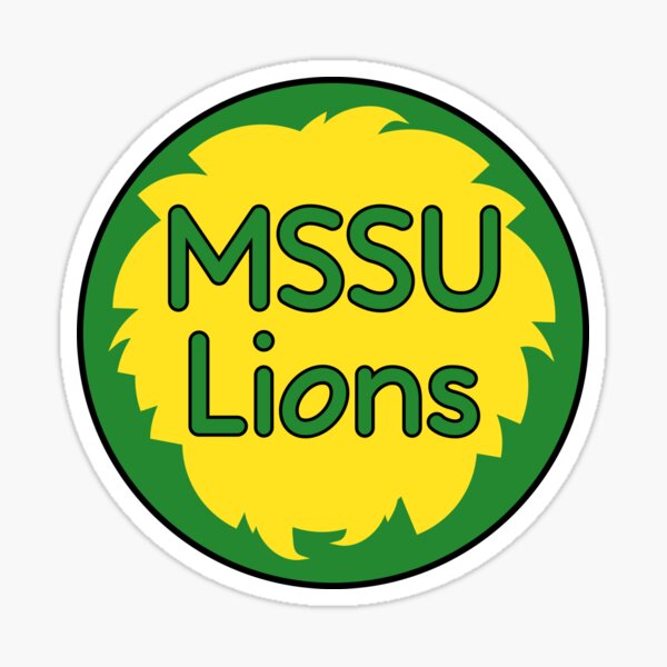 "MSSU Lions, green and gold" Sticker for Sale by Cy1982 | Redbubble