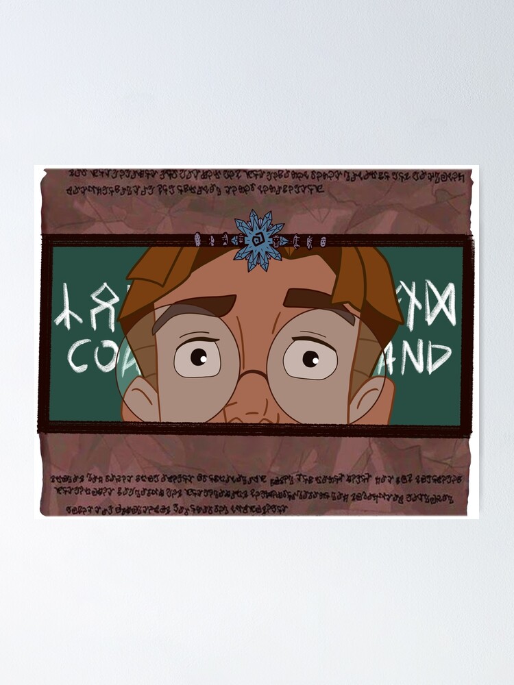 "Milo Thatch" Poster for Sale by kmcallis | Redbubble