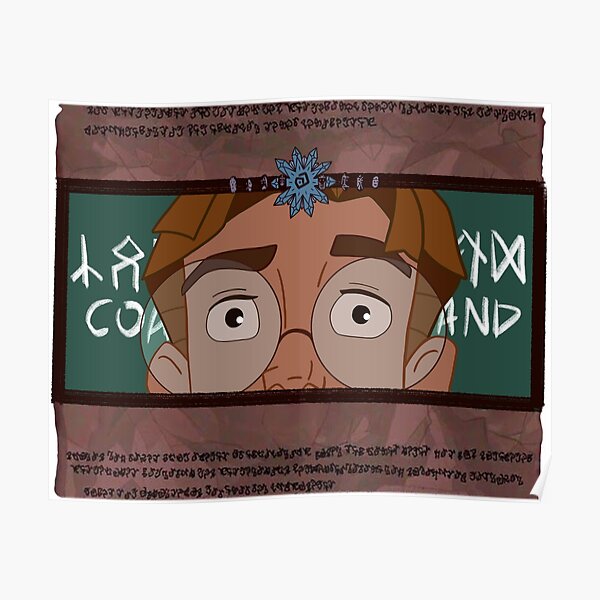 "Milo Thatch" Poster for Sale by kmcallis | Redbubble