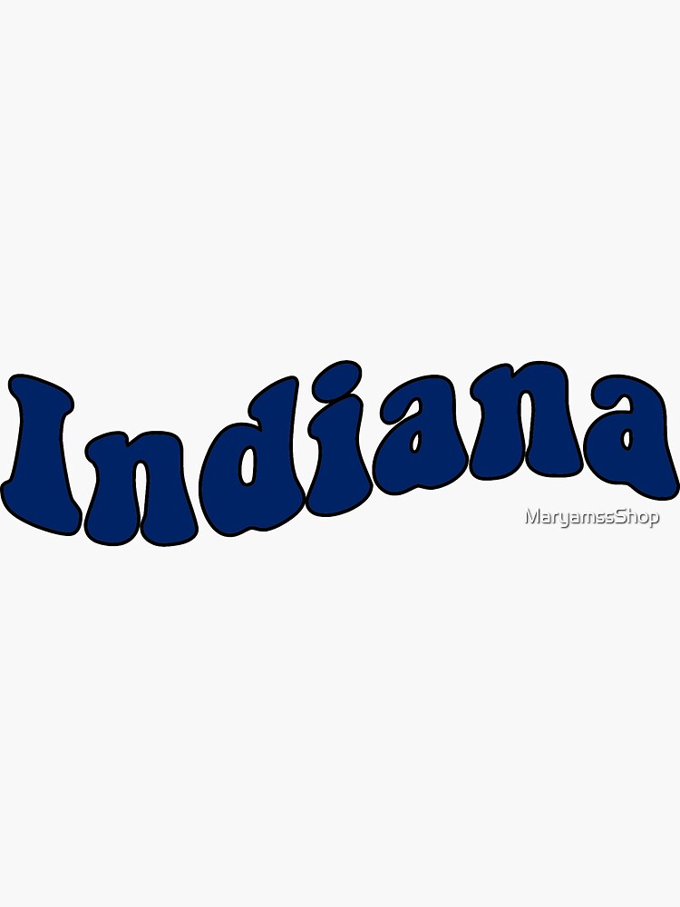 "Royal Blue Indiana design" Sticker for Sale by MaryamssShop | Redbubble