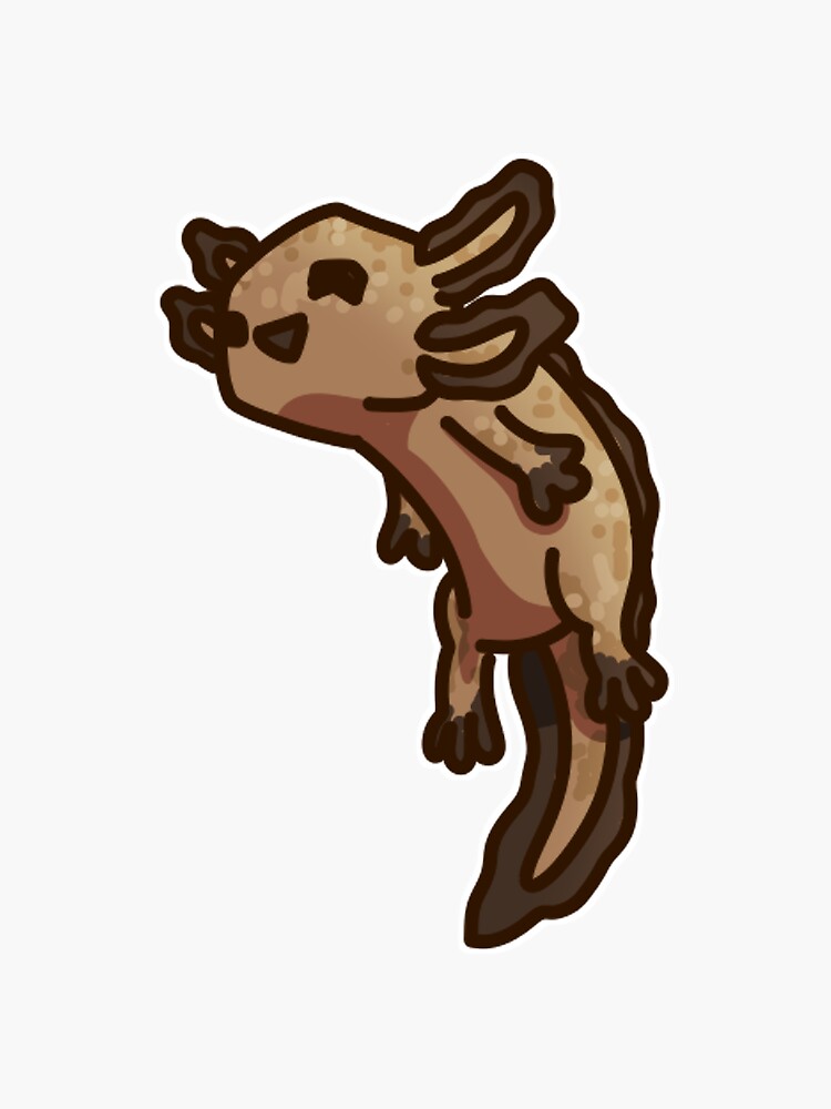 Pegatina «Pegatina Minecraft Axolotl - Marrón» de WckedWstelands ...