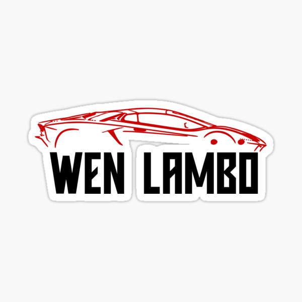 "Wen Lambo!" Sticker for Sale by gnati17 | Redbubble
