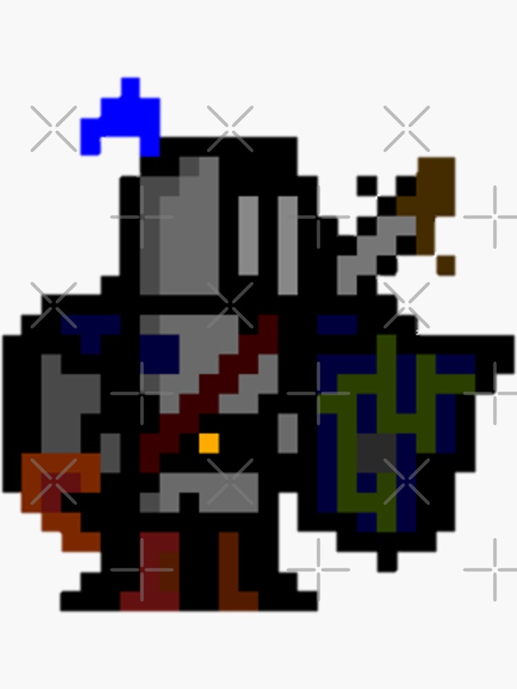 "8-bit Knight" Sticker by franciskneebone | Redbubble