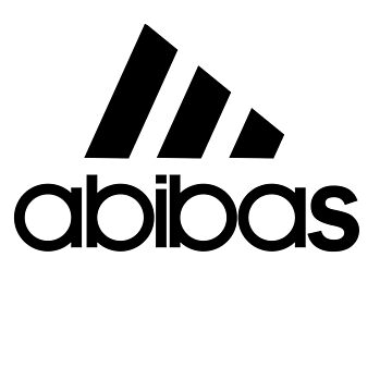 "ABIBAS" Sticker for Sale by ABRARARTIST | Redbubble