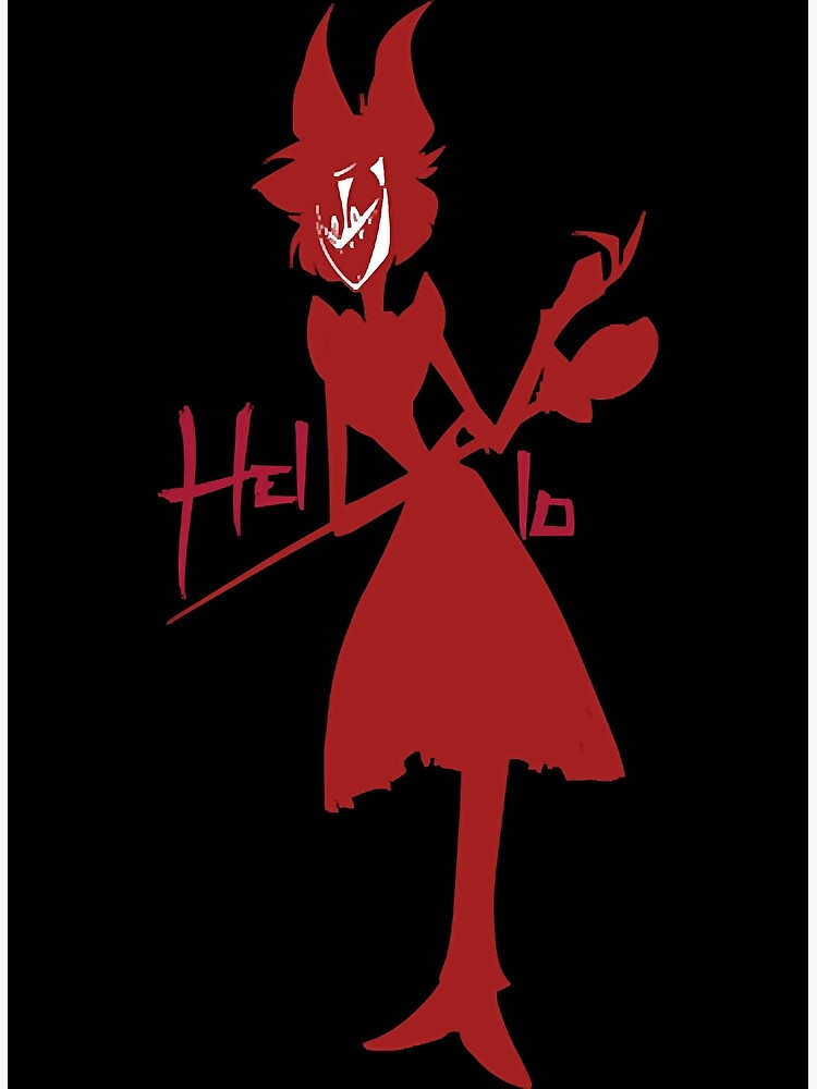 "Alastor Hel lo - Hazbin Hotel " Poster for Sale by ewicz1989 | Redbubble
