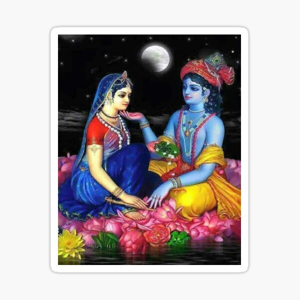 "Radha Krishna" Sticker for Sale by RamenDe | Redbubble