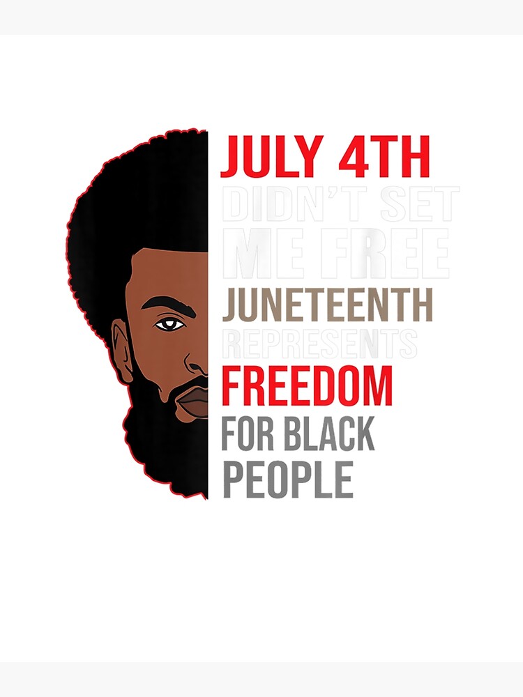 "Freedom for Black People Juneteenth Men Boys" Art Print by Lisafloyd ...