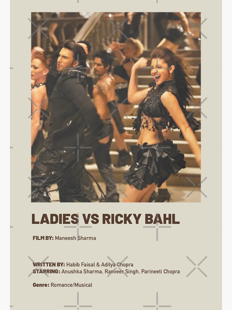 "Ladies vs Ricky Bahl - minimalist movie poster " Sticker by ...