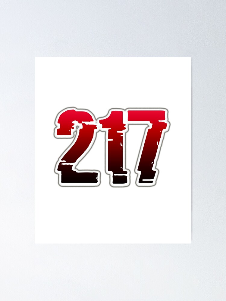 "Creepy Red Number 217" Poster by creepy-red | Redbubble
