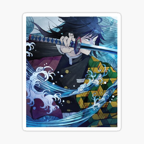 "Kimetsu no Yaiba Cool Tomioka " Sticker for Sale by MayonWeston ...