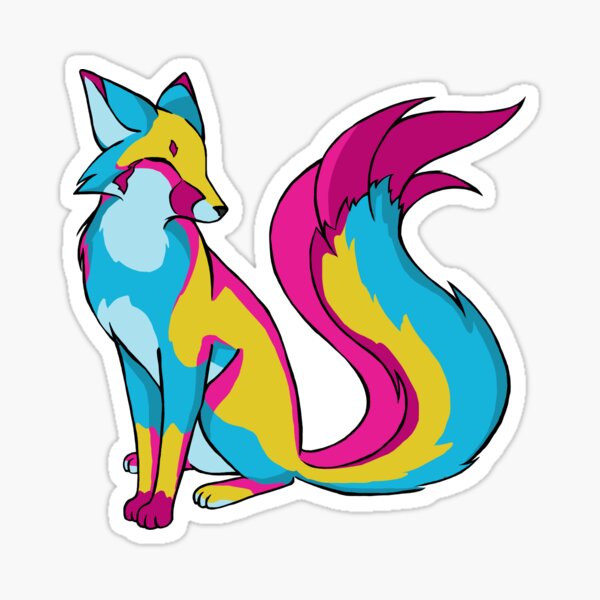 "Pan Fox" Sticker for Sale by SerasianWind | Redbubble