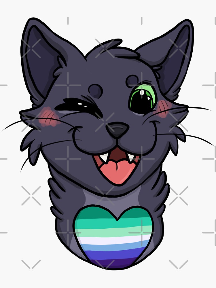 "Pride Cat Series - MLM Flag" Sticker by kaycorvin | Redbubble