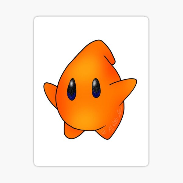 "Orange Luma/P2 Character" Sticker for Sale by RainbowBitez | Redbubble