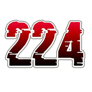 "Creepy Red Number 224" Poster for Sale by creepy-red | Redbubble