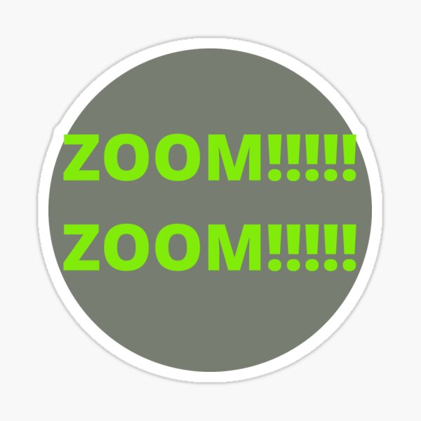 "Zoom Zoom" Sticker by kailyndesigns | Redbubble
