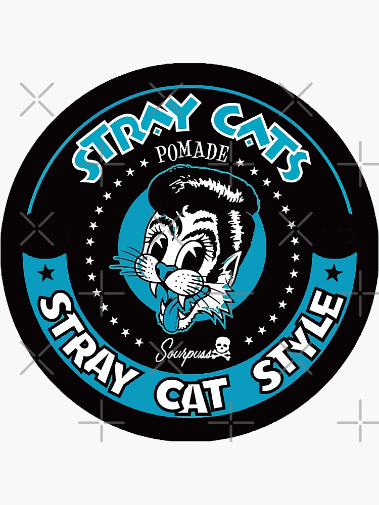 "Stray Cats Style" Sticker for Sale by HelloStrayCats | Redbubble