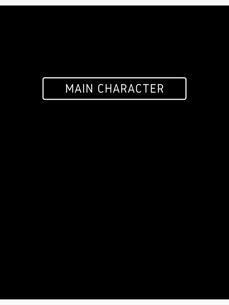"Main Character" Sticker by Jamalfox85 | Redbubble