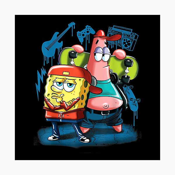 "Punk Rock Spongebob With Patrickkz Star" Photographic Print by ...