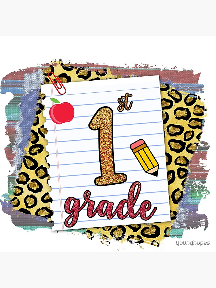 "First Grade Happy First Day of School- Back to School " Poster by ...