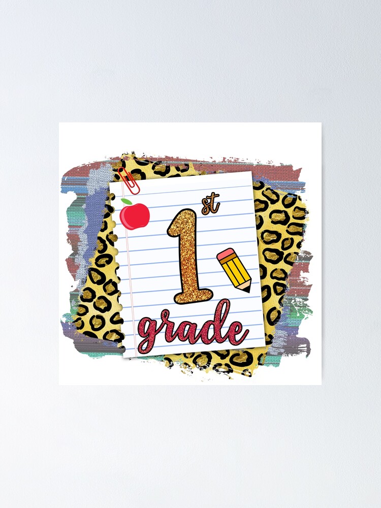 "First Grade Happy First Day of School- Back to School " Poster by ...