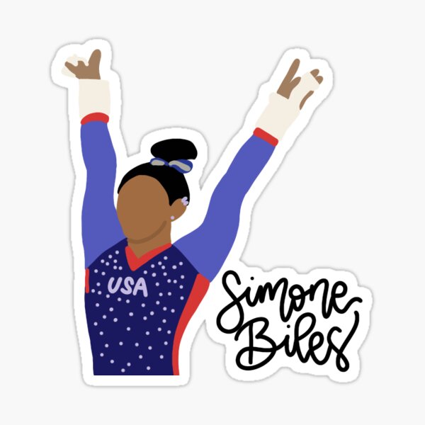 "Simone Biles" Sticker for Sale by janaestickers15 | Redbubble