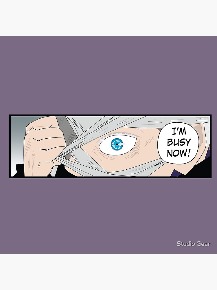 "Jujutsu Kaisen Volume Zero Gojo - I'm Busy Now!" Poster by ...