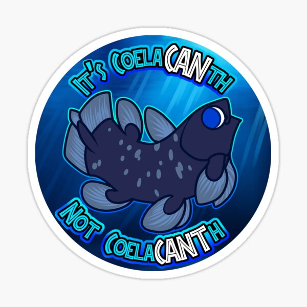 "CoelaCANth II" Sticker for Sale by PaleoPanthera | Redbubble