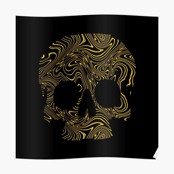 "Liquid Skull" Poster for Sale by mothandstone | Redbubble