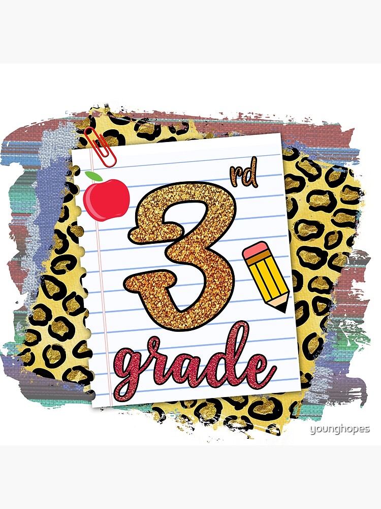"Third Grade Happy First Day of School- Back to School " Poster by ...