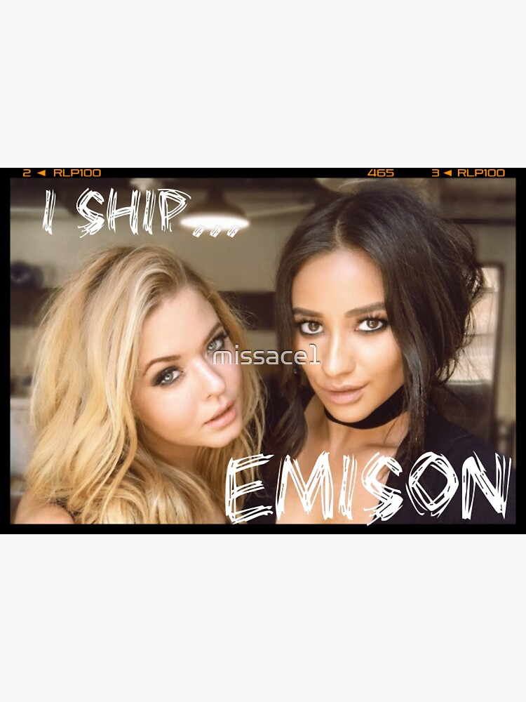 "EMISON - I Ship Emison" Sticker for Sale by missace1 | Redbubble