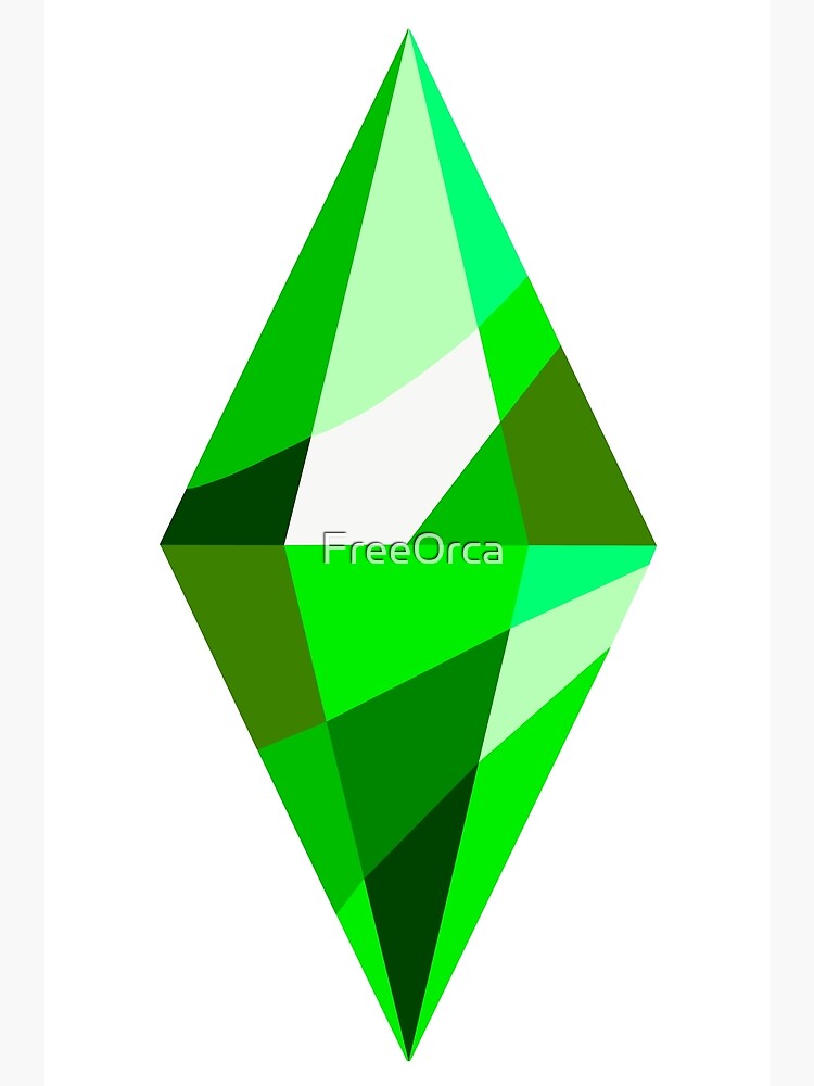 "The Sims 4 Plumbob" Poster for Sale by FreeOrca | Redbubble