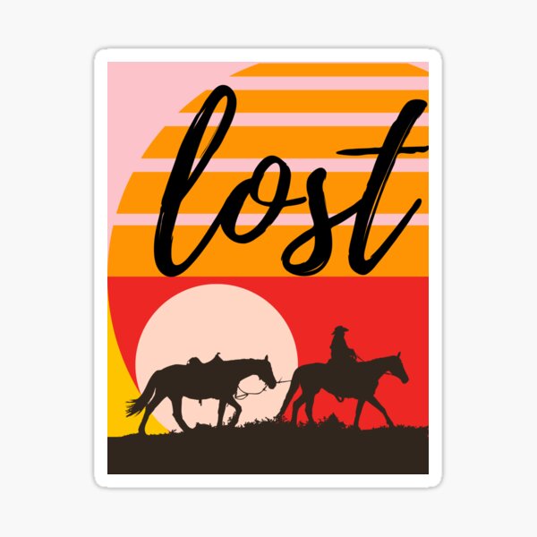 "lost" Sticker for Sale by Kassacreations | Redbubble