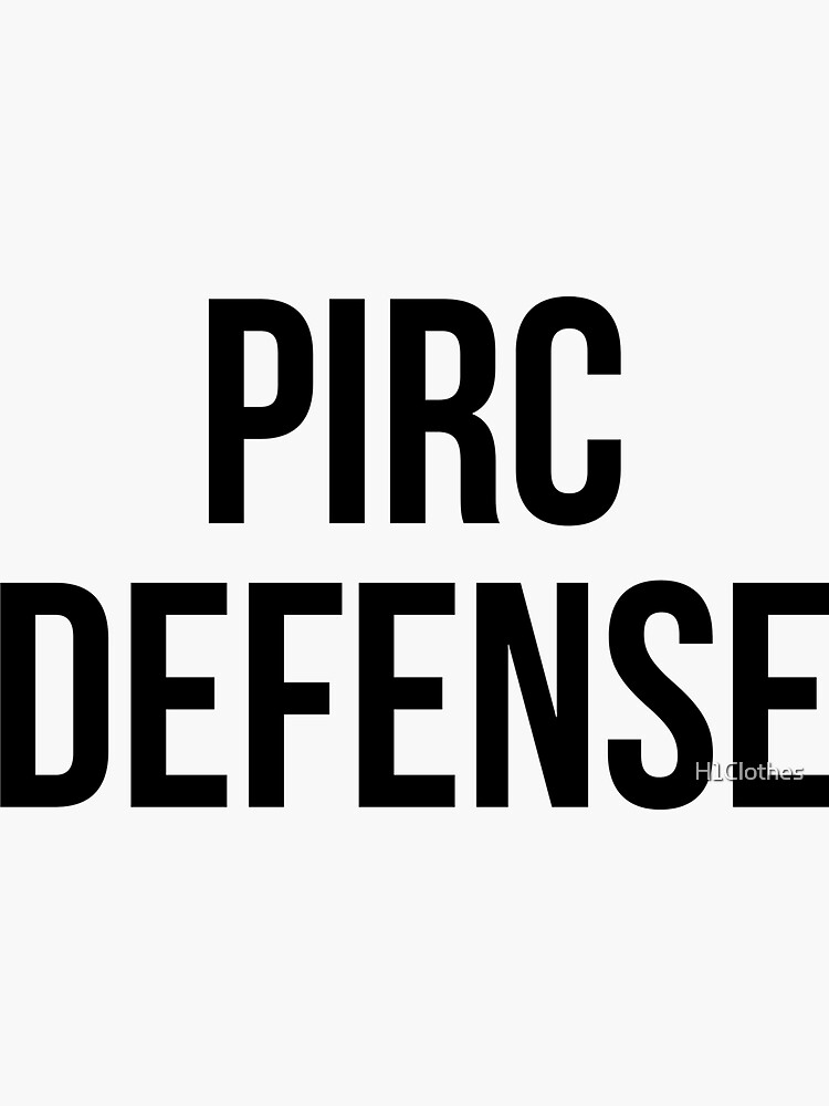 "Pirc Defense" Sticker by H1Clothes | Redbubble