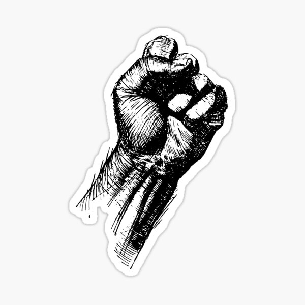 "Fist" Sticker for Sale by Marutiram | Redbubble
