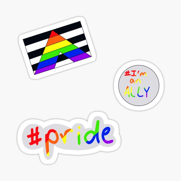 "Ally" Sticker by IsaMakesArt | Redbubble