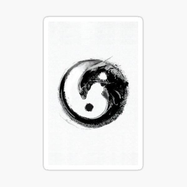 "Alien Ying and Yang" Sticker for Sale by koolzombie | Redbubble
