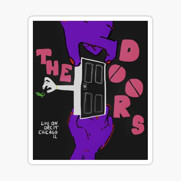 "The Doors Live Concert" Sticker by awkarin65 | Redbubble