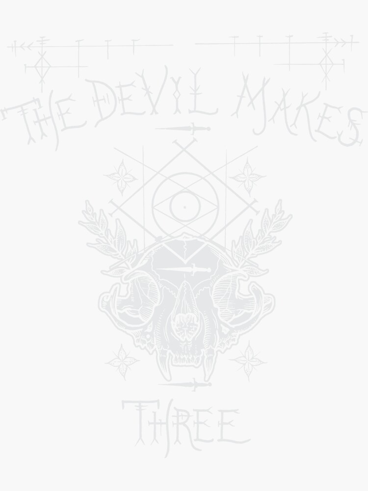 "orapopo-The-Devil-Makes-Three-Band-yongono" Sticker for Sale by machrr ...