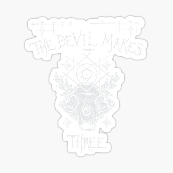 "orapopo-The-Devil-Makes-Three-Band-yongono" Sticker for Sale by machrr ...