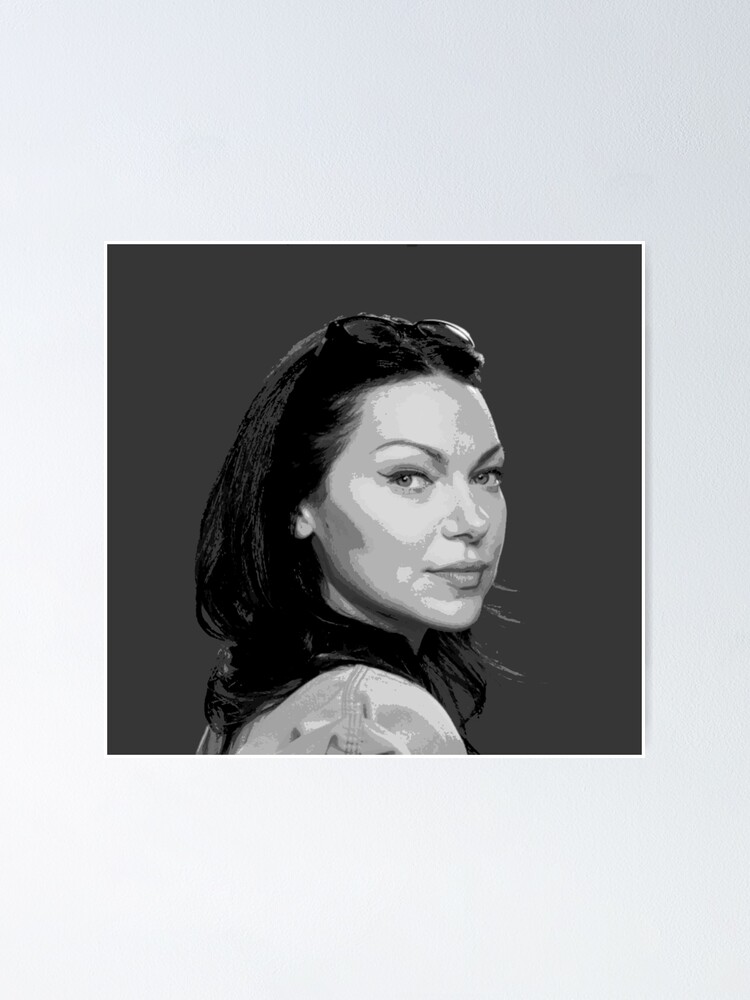 "Laura Prepon Schwarz-weiß Pop Art Portrait" Poster von saintiro ...