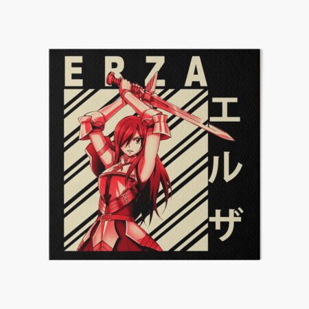 "Erza vintage Fairy manga design" Art Board Print by MettsWendy | Redbubble