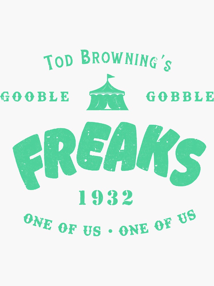 "Freaks" Sticker for Sale by AlanDGray | Redbubble