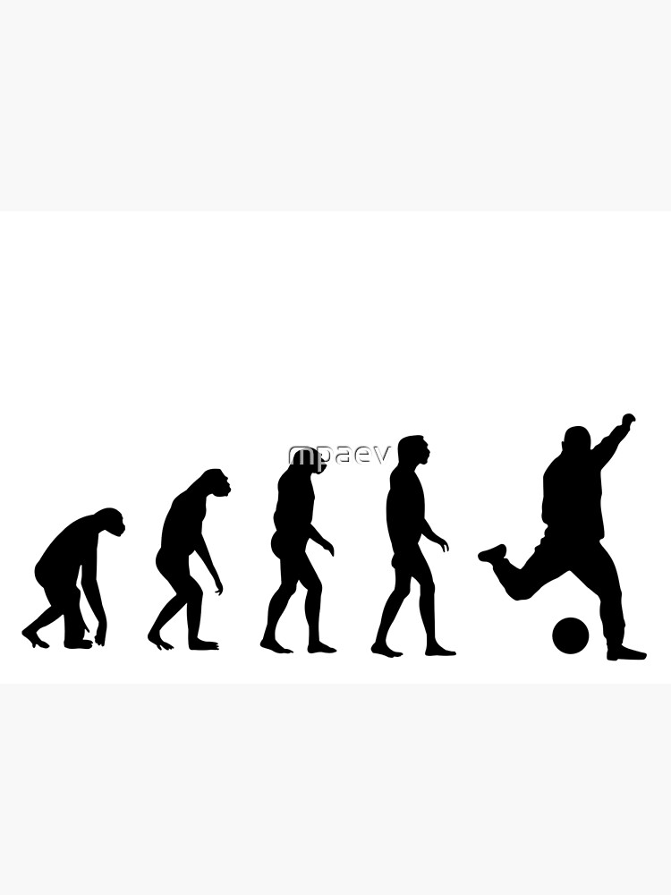 "Evolved to play Soccer" Poster by mpaev | Redbubble