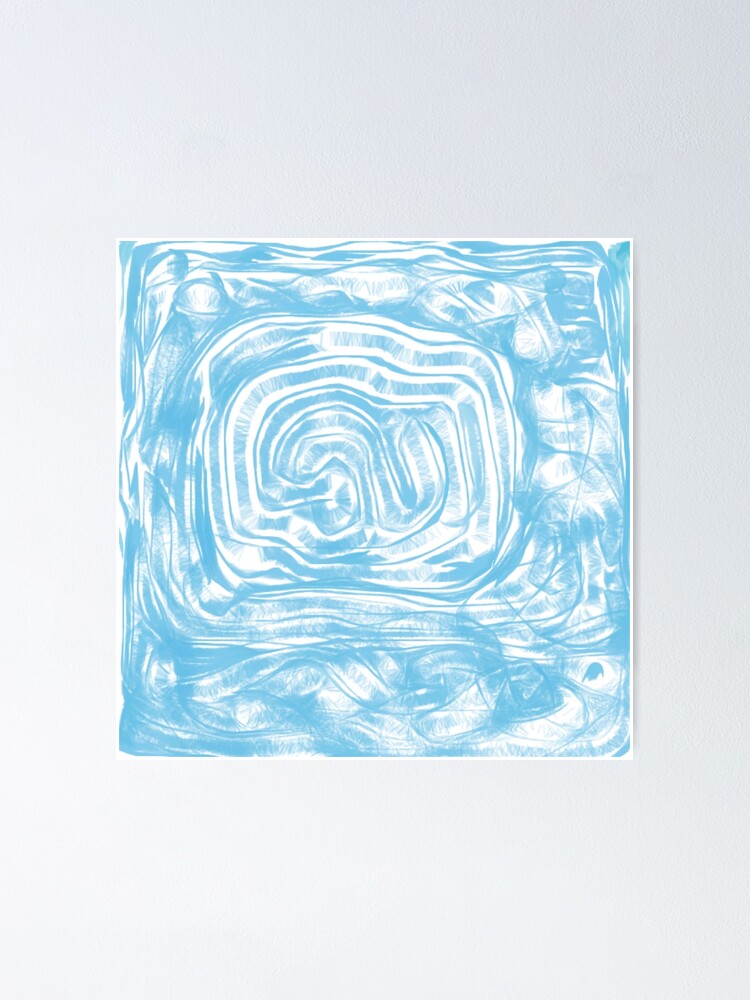 "Indie Blue Mess" Poster for Sale by joshgranovsky | Redbubble