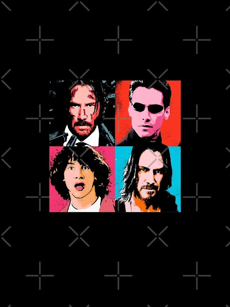 "Keanu Reeves Halloween Christmas Wick warhol Classic" Graphic T-Shirt ...