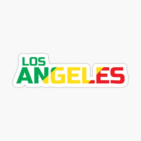 "Los Angeles" Sticker for Sale by NipunHiranya | Redbubble