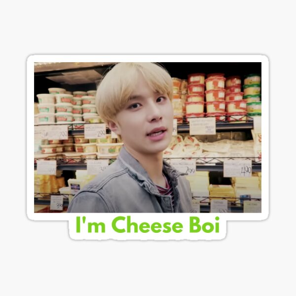 "Im Cheese Boi - Jungwoo NCT" Sticker for Sale by ASHCASH30 | Redbubble
