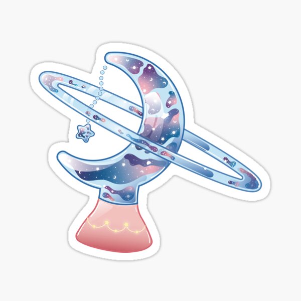 "Moon Lava Lamp" Sticker by MinthStudios | Redbubble
