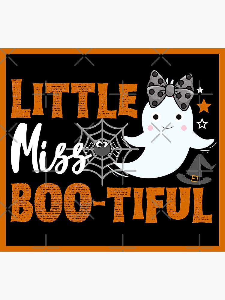 "Little Miss Boo-tiful, Cute Halloween Ghost" Sticker by ModkMerch ...