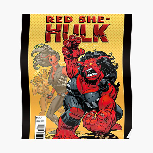 "She Hulk Red" Poster by shopEPRAIN | Redbubble